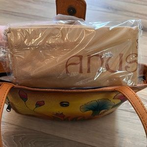 Anuschka | Bags | Nwt Anuschka Hand Painted Brown Leather Handbag ...